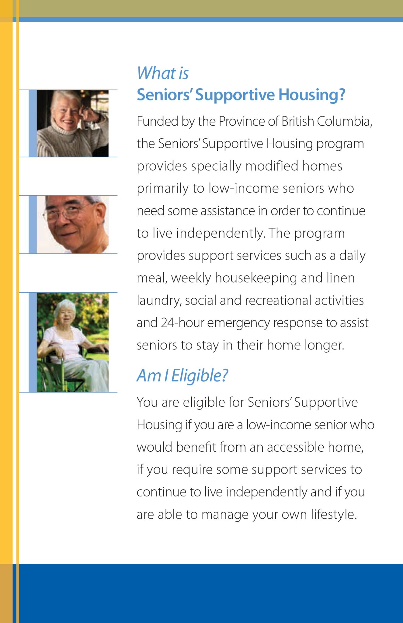 Low Income Senior Housing – howtogetstarted.ca
